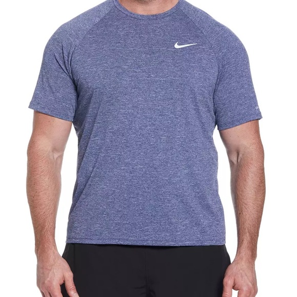 Nike | Shirts | Nike Mens Heather Short Sleeve Hydro Rash Guard Xl Nwt ...
